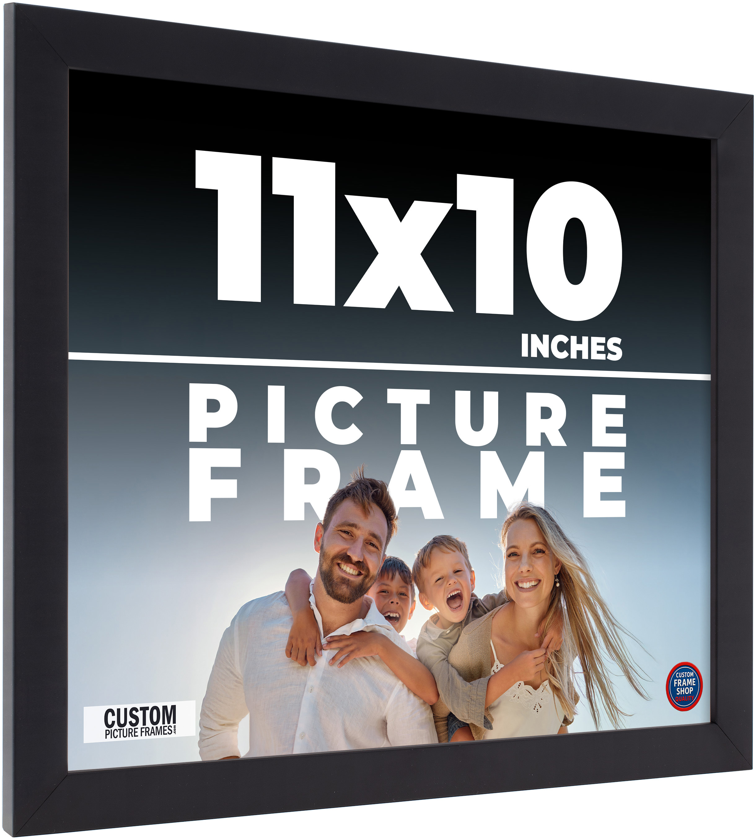 11x10 Frame Black Picture Frame Modern Photo Frame UV Acrylic, Acid ...