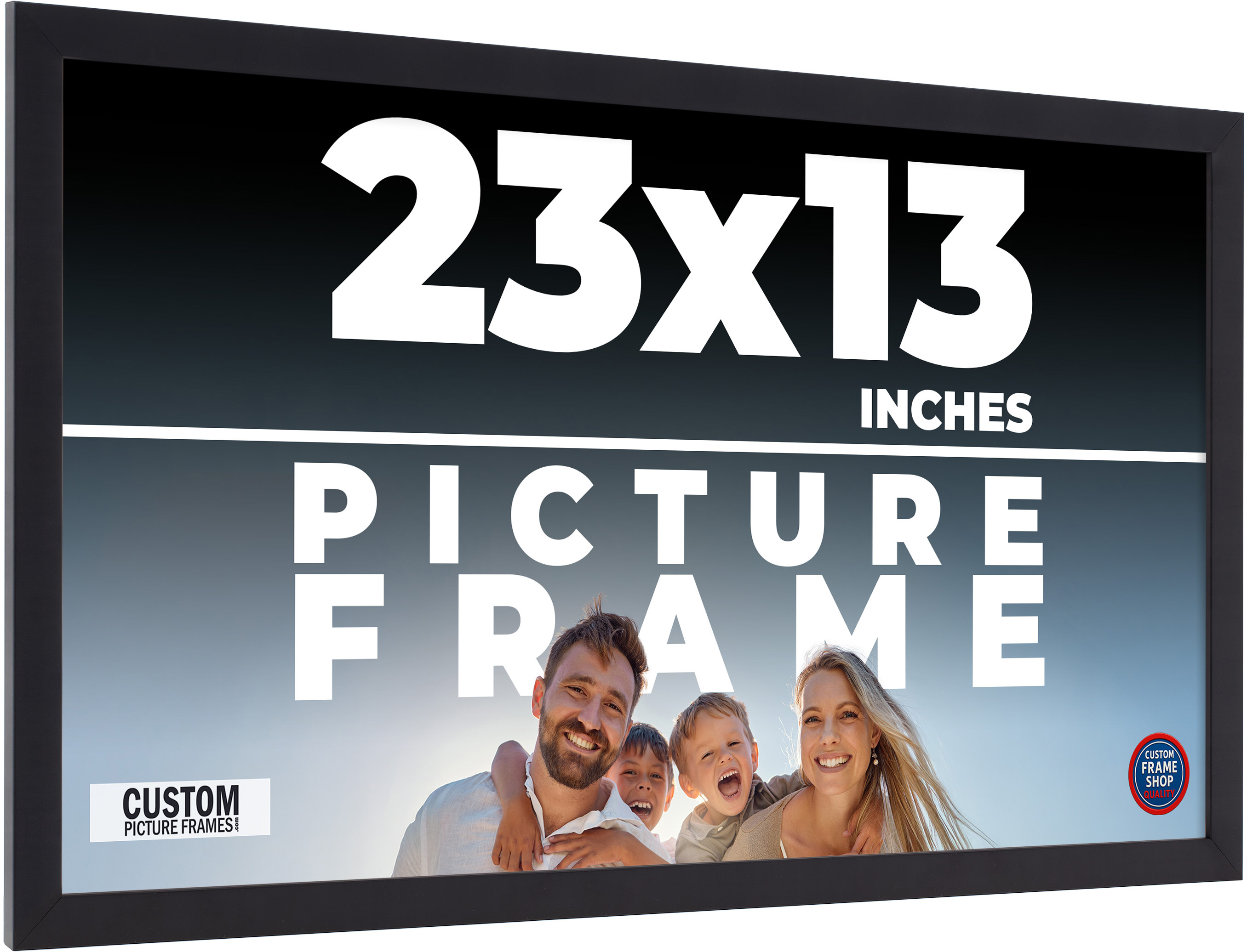 23x13 Frame Black Picture Frame Modern Photo Frame UV Acrylic, Acid ...