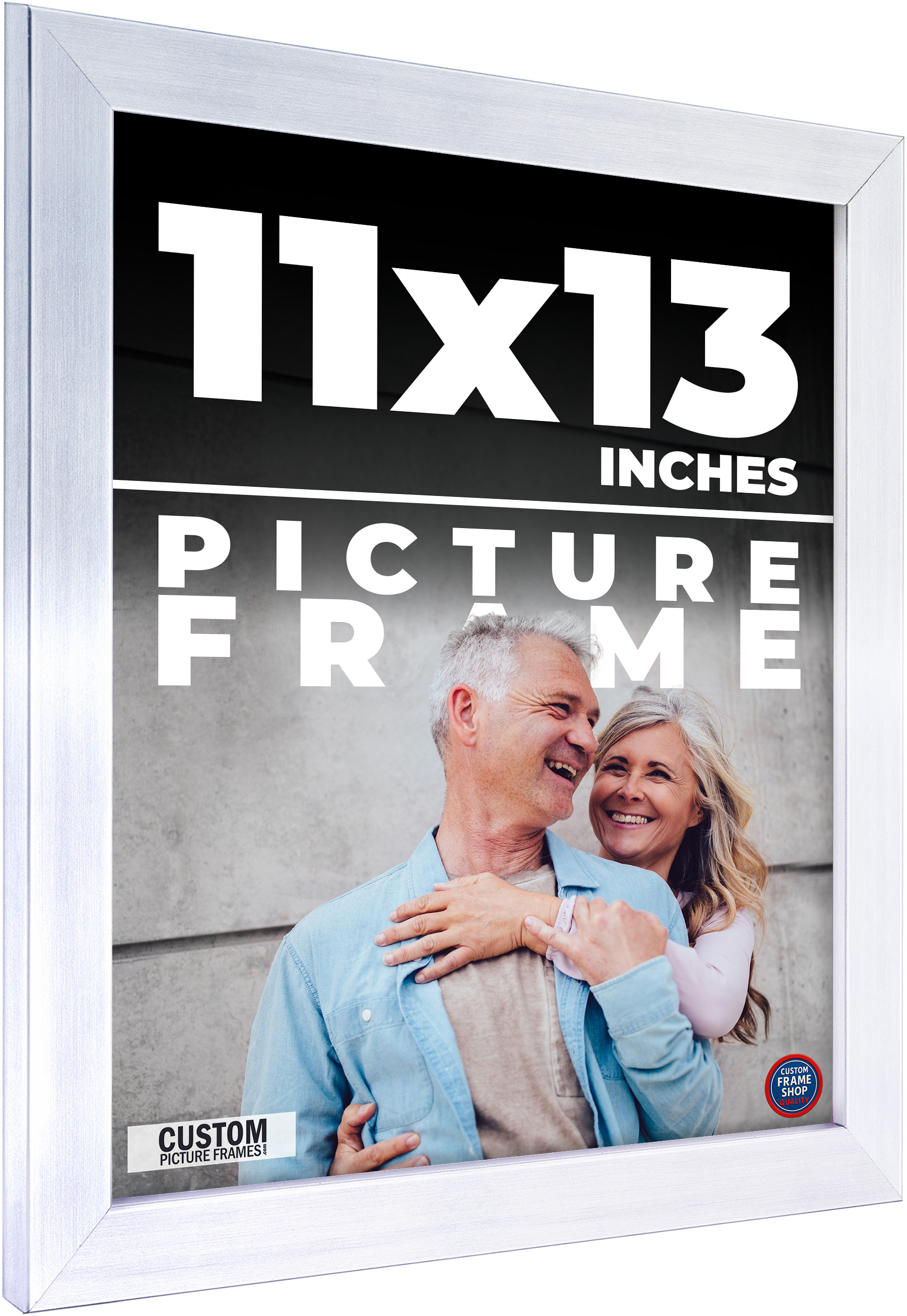 11x13 Frame Stainless Steel Silver Picture Frame Photo Frame UV Acrylic ...