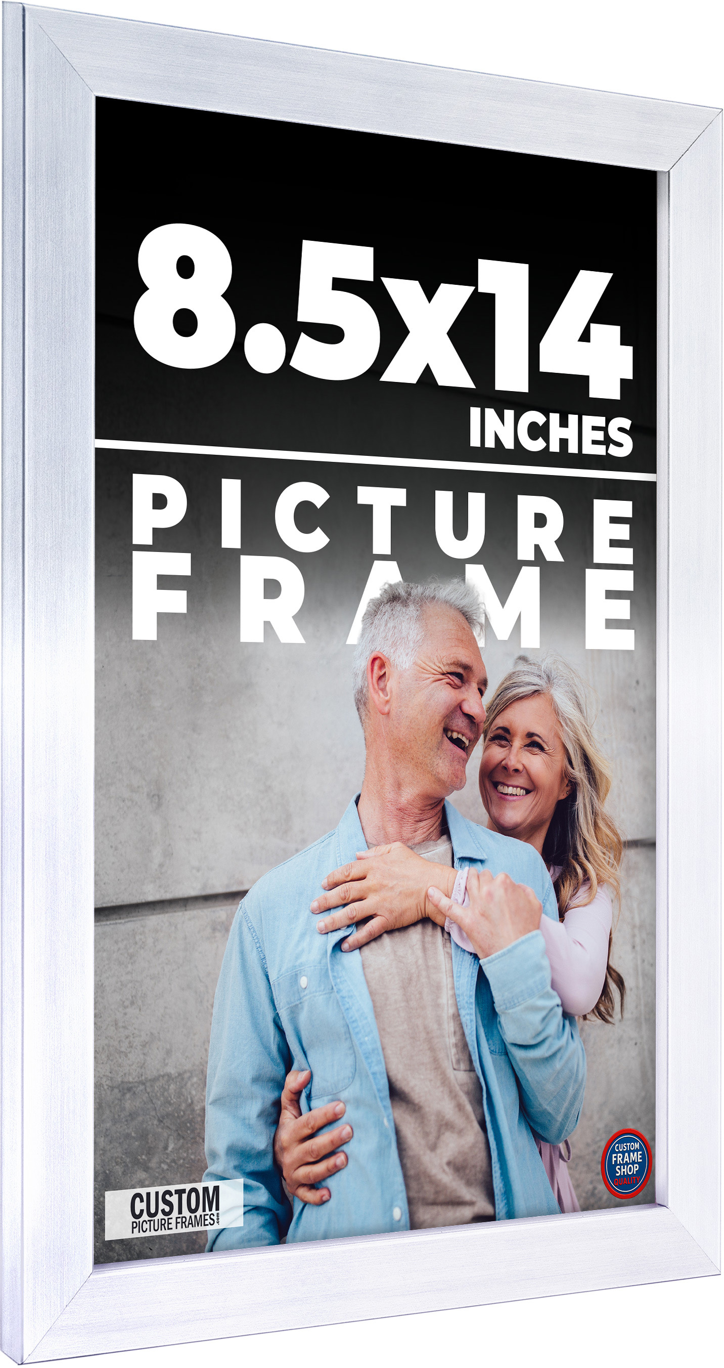 8.5x14 Frame Stainless Steel Silver Picture Frame Photo Frame UV ...