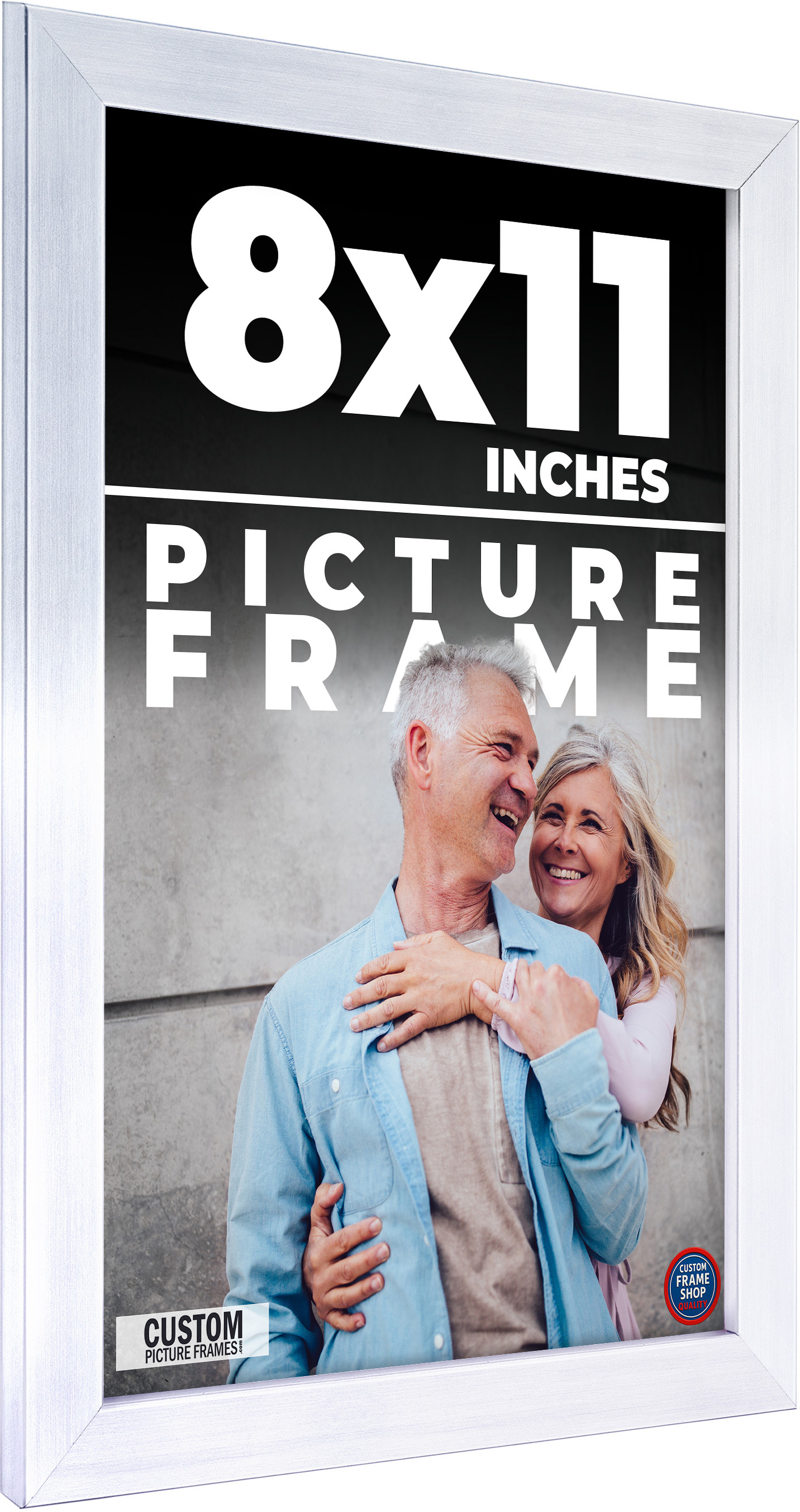 8x11 Frame Stainless Steel Silver Picture Frame Photo Frame UV Acrylic ...