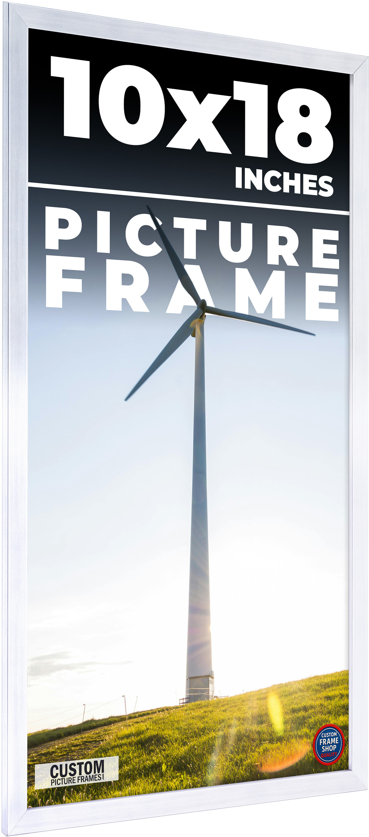 10x18 Frame Stainless Steel Silver Picture Frame Photo Frame UV Acrylic ...