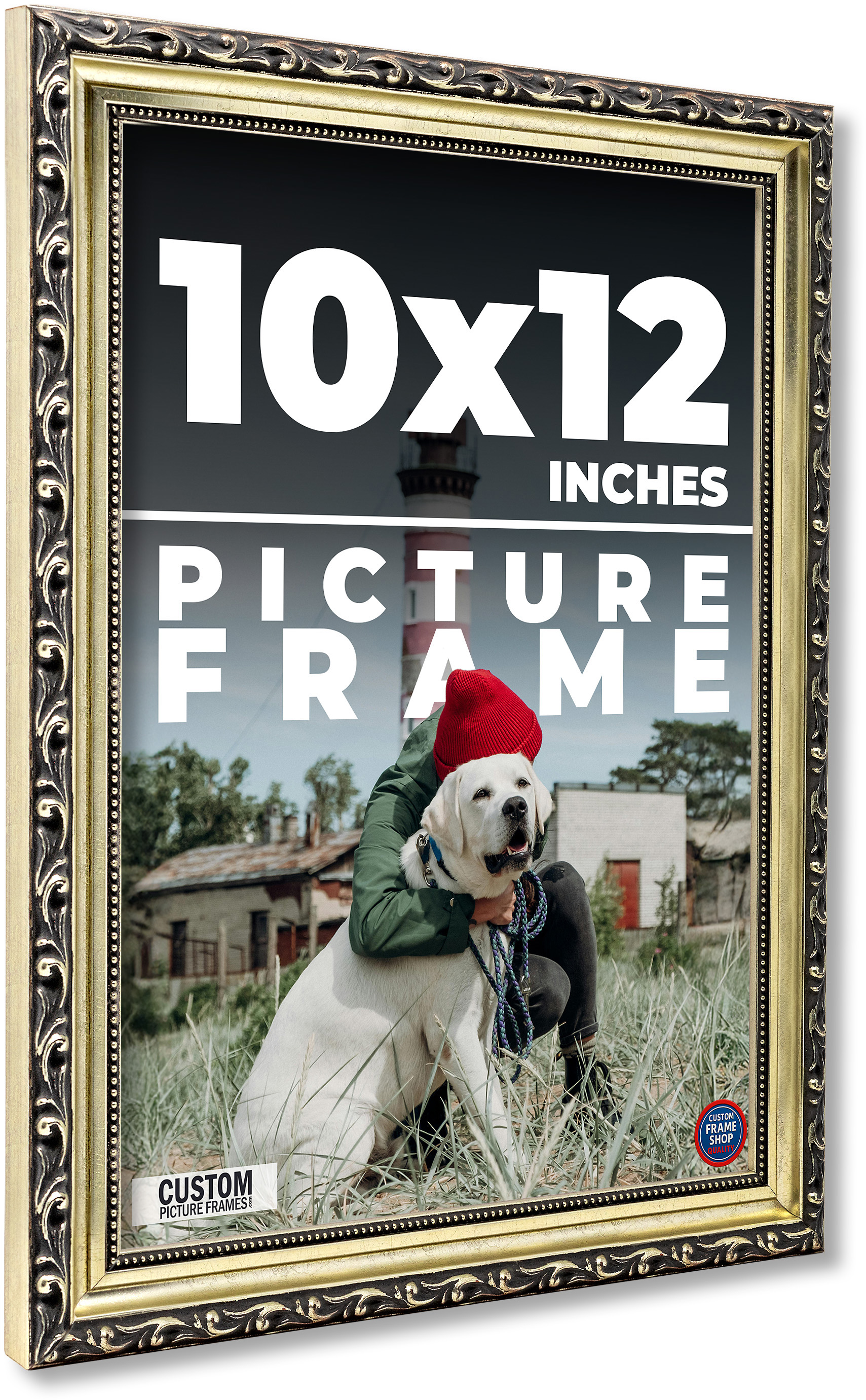 10x12 Frame Silver Solid Wood Picture Frame Width 1.125 Inches ...