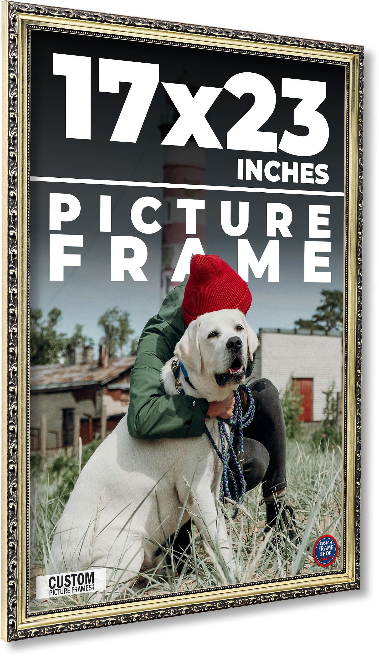 17x23 Frame Silver Solid Wood Picture Frame Width 1.125 Inches ...